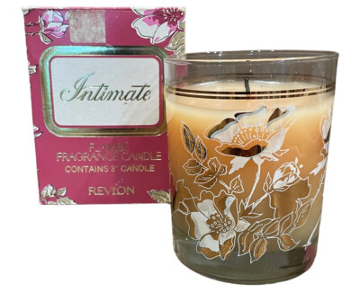 Vintage Revlon Intimate Flambe Fragrance Candle Decorative Glass NOS | eBay