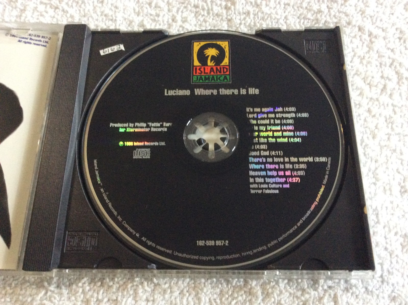 Luciano – Where There Is Life CD 1995 Reggae Island Jamaica 16253995727 ...