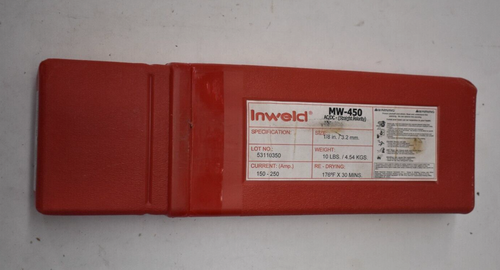 Inweld MW-450 High Speed Cutting Electrodes 1/8" x 10lbs Pack 150-250 ...