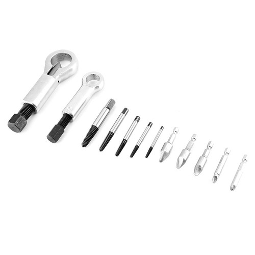 12pcs Nut Splitter Set Rusted Damaged Bolt Screw Extractor Remover Tool ...