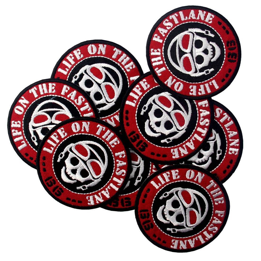 Embroidered Sew on Iron on patch Biker patches Applique Badge Back Punk ...