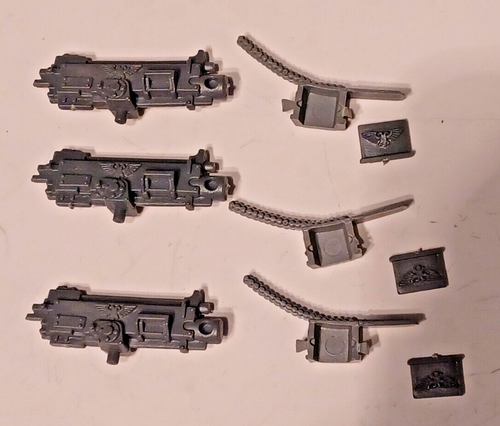 Heavy Bolter & Ammo Box x 3-Cadian-Astra Militarum-Imperial Guard ...
