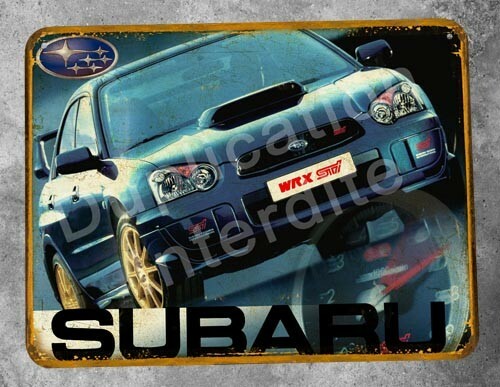 Plaque metal vintage Subaru | eBay