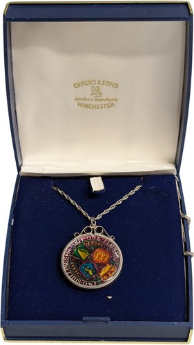 Antique 1899 Victorian Florin Enamelled Coin Silver Necklace | eBay UK