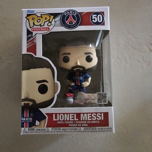 Funko Pop! Football: Lionel Messi PSG Paris Saint-Germain Funko Vinyl ...