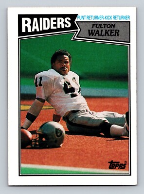 1987 Topps #226 Fulton Walker Los Angeles Raiders | eBay