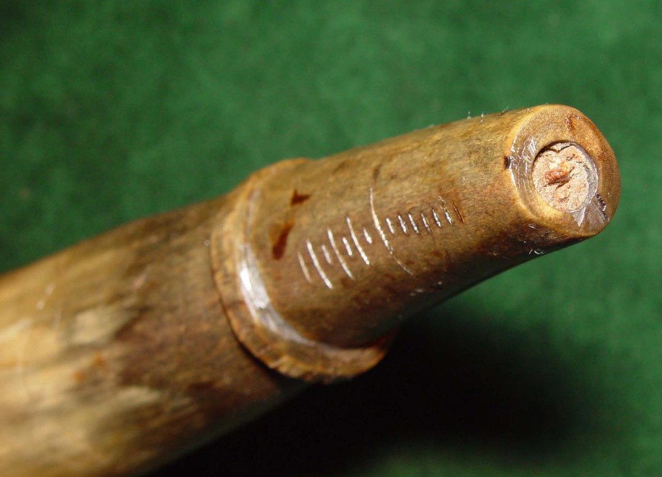 Antique Native American Plains Indian Engraved Large Powder Horn 1800s ...