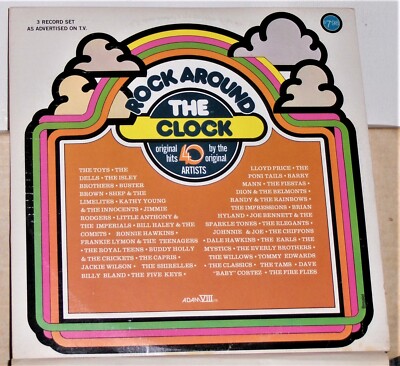 Rock Around The Clock 40 Original Hits - 3 Vinyl LP Record Album Set ...