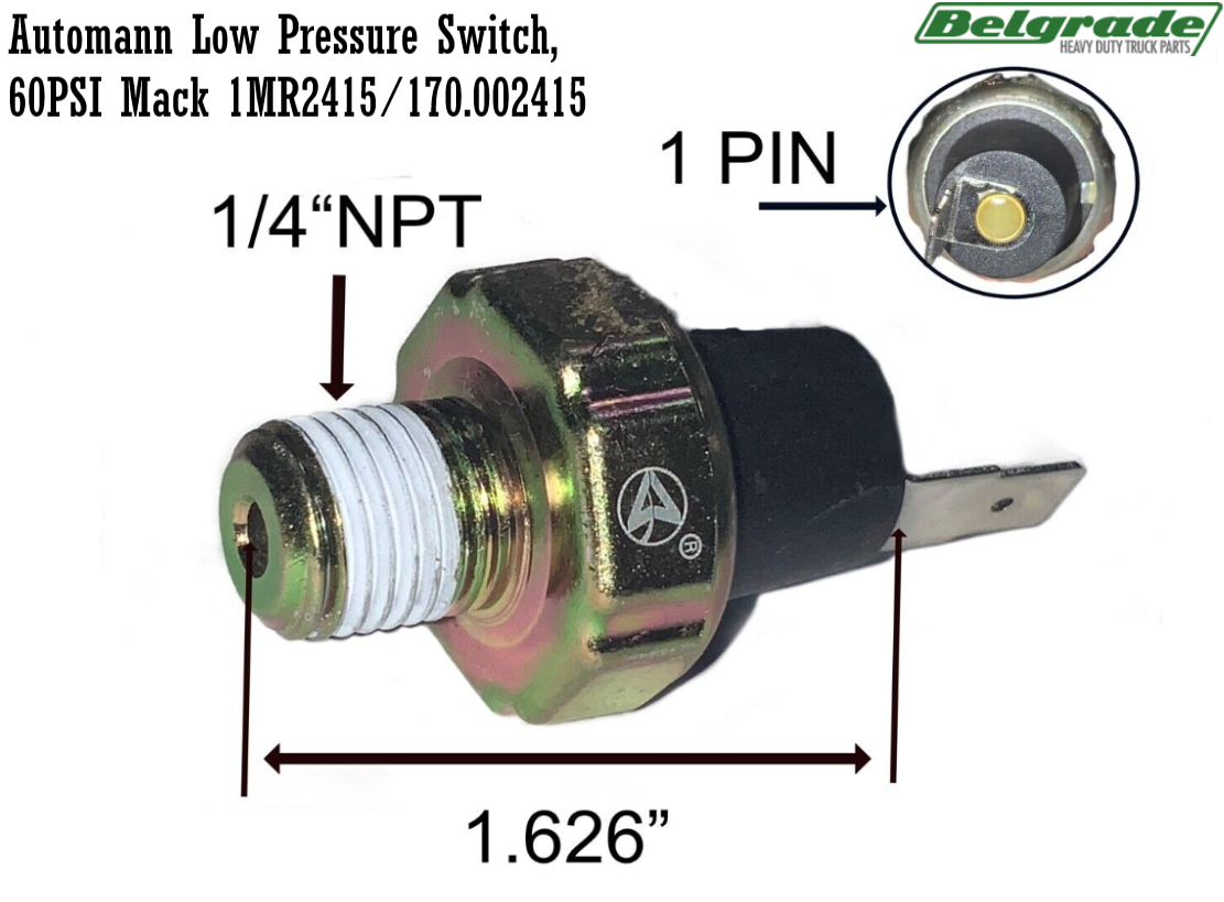 Automann Low Pressure Switch, 60PSI 1MR2415/170.002415 | eBay