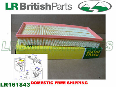 LAND ROVER AIR FILTER DISCOVERY RANGE ROVER LR4 SPORT MANN FILTER ...
