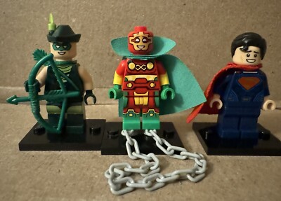 LEGO DC 3 Minifigs Superman, Mister Miracle, Green Arrow | eBay