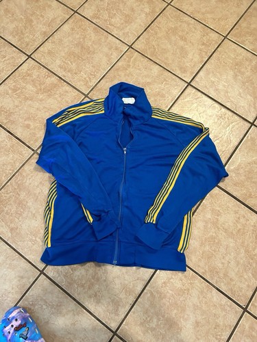 White Stag Speedo Track Jacket Mens Blue LargeZip Warm Up Vintage | eBay
