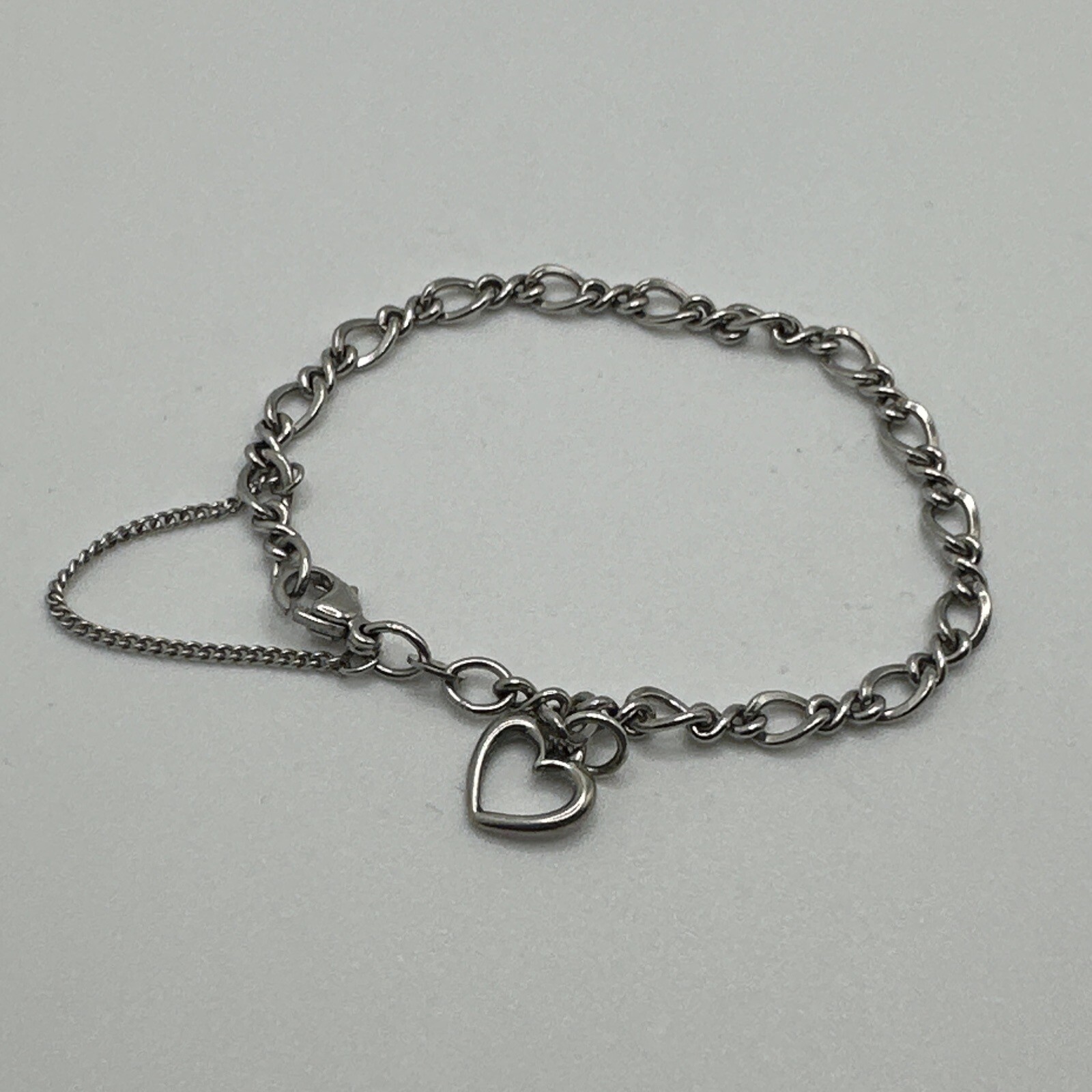 JAMES AVERY Bracelet 6” With James Avery Heart Charm - Gem