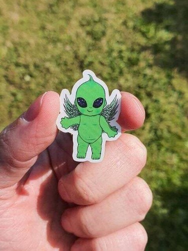 Alien Baby Stickers. Kewpie Doll Sticker. UV indoor and outdoor ...