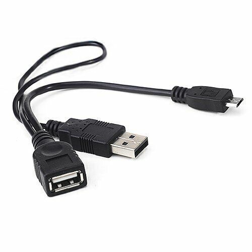 Jimier Micro USB 2.0 OTG Host Flash Disk Cable with USB Power for ...