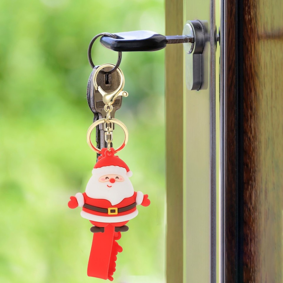 2pcs Xmas Style Key Chain Ornaments Xmas Key Chains Xmas Bag Ornaments ...