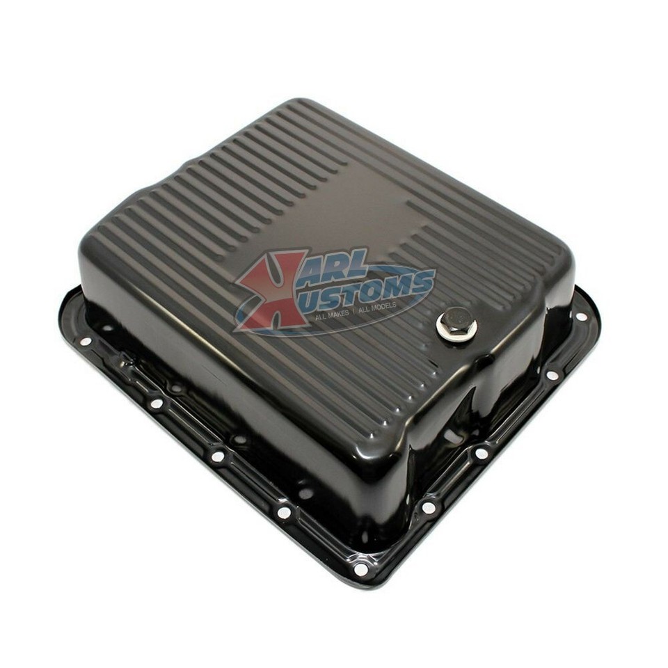 GM 4L60E 700R4 Deep Transmission Pan Steel Ribbed Extra Capacity 3 1/2 ...
