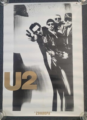 U2 1993 JAPANESE PROMO POSTER ZOOROPA JAPAN NIPPON PHONOGRAM 83CM X ...