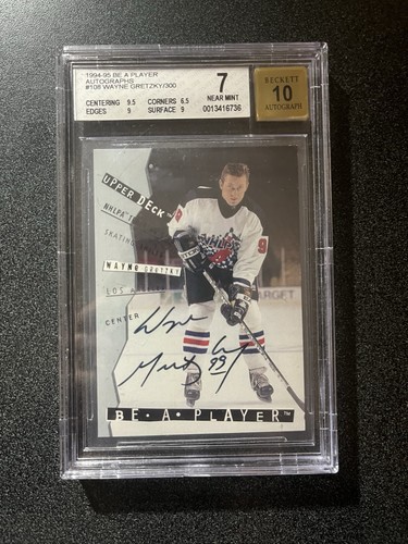 1994-95 Be A Player Autograph Wayne Gretzky /300 BGS 7 Auto 10 | eBay