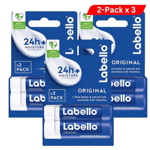 3 x Labello Lip Balm Original Classic 2- pack | eBay