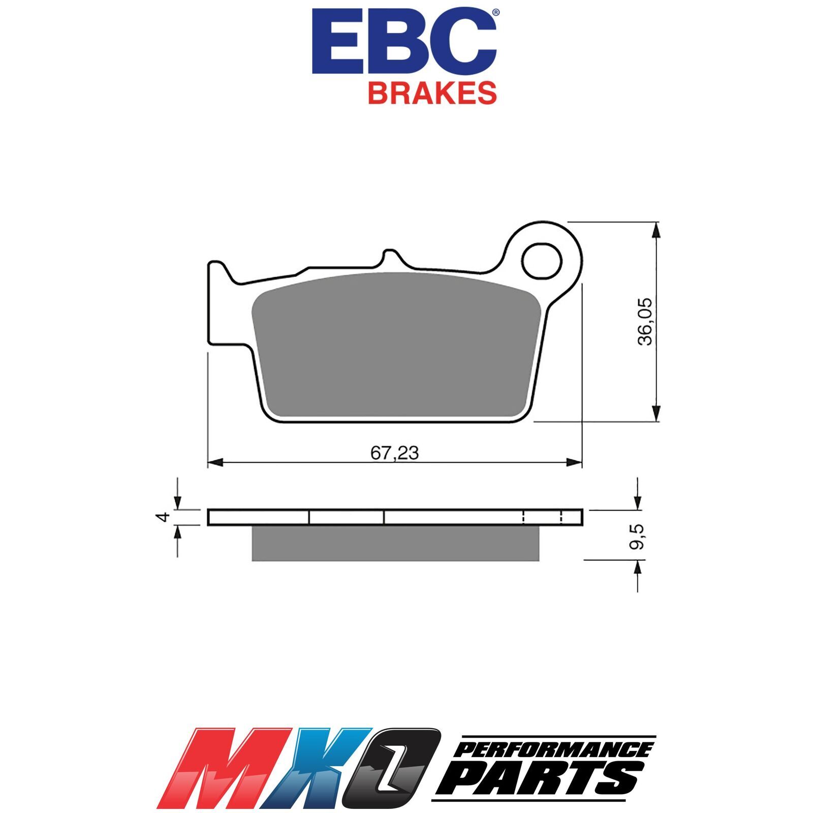 EBC Rear Brake Pads GasGas EC300R 2016-2017 FA367TT | eBay