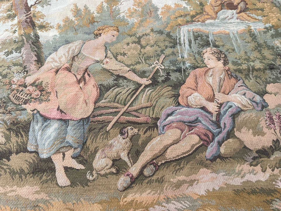 Vintage French Jp Tapestry Wall Hanging Goblin Home Decor Tapestry 208 ...