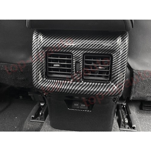 For Toyota Venza 2021-2023Carbon Fiber Rear Row Air Outlet Vent Panel ...