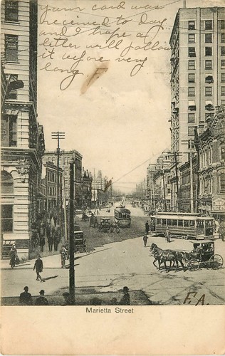 Georgia, GA, Atlanta, Marietta Street 1907 UDB Postcard | eBay