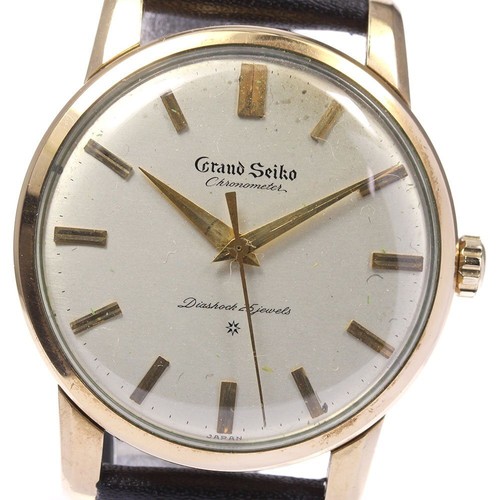 SEIKO Grand Seiko First cal.3180 early model printed logo watch men ...