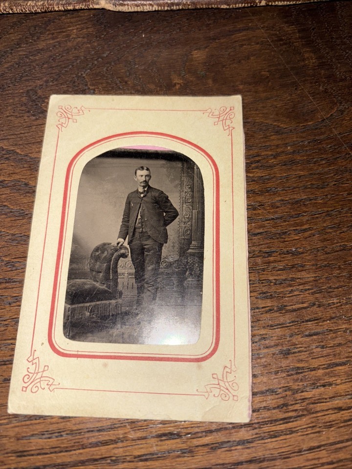 William W Harding Antique Photo Album Pat'd 1853 Full w/ Photos, Double ...