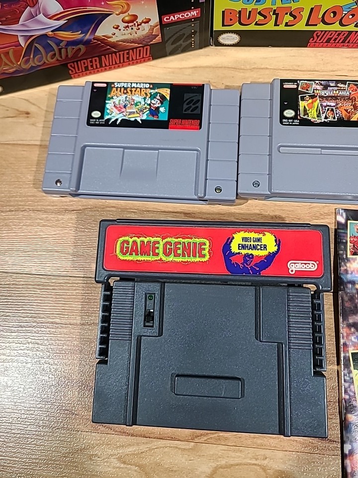 SNES Games Lot And Game Genie | eBay