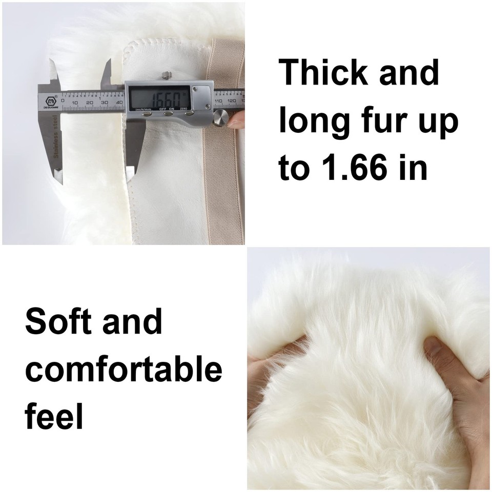 Amiss Genuine Wool Auto Center Console Pad, Universal Car Armrest Seat ...