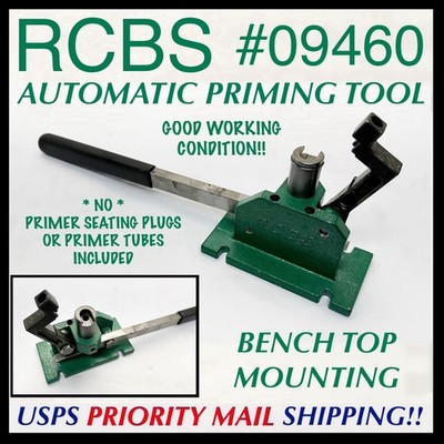 RCBS #09460 AUTOMATIC PRIMING TOOL - BENCH MOUNT (NO SEATING PLUGS OR ...
