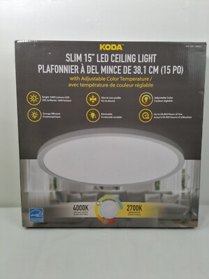 Koda Slim 15" LED Ceiling Light 1600 Lumens LED Item# 1435543 New | eBay