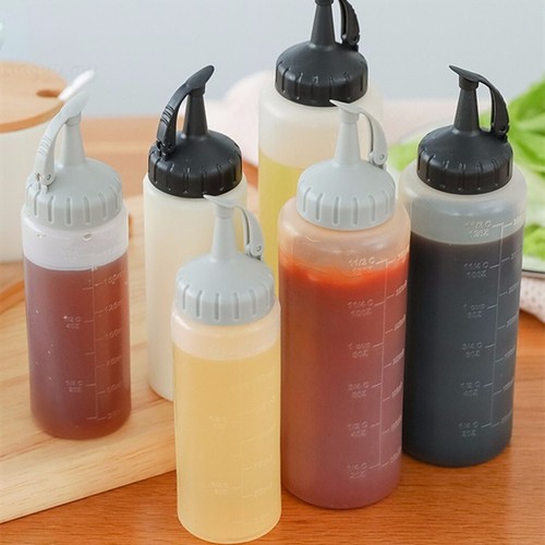 Sauce Squeeze Bottle Maple Syrup Mayo Olive Oil Pancake Mix Plastic Soy ...