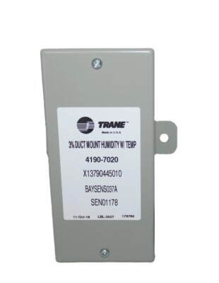 TRANE SEN01178 3% DUCT MOUNT HUMIDITY W/TEMP BAVSENSO37A X13790445010 ...