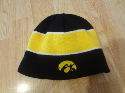 Youth Iowa Hawkeyes Beanie Stocking Cap Hat (Yellow Stripe) Fan ...