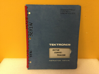 Manuals & Books - Curve Tracer