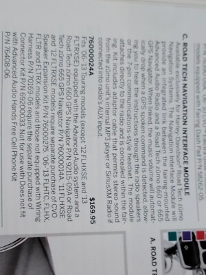 Road Tech Navigation Interface Module Harley. Fitment in photo 76000024 ...