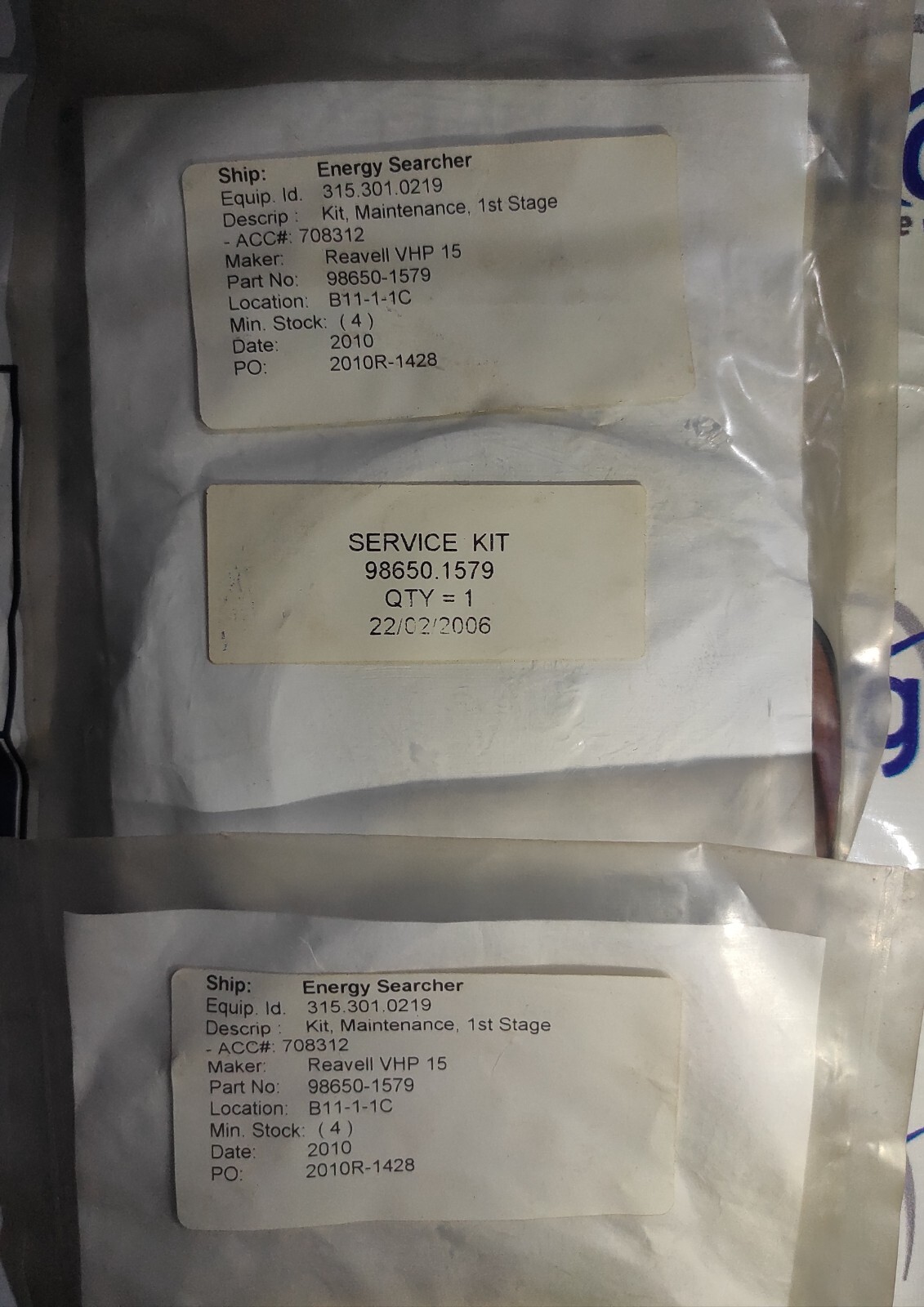 KIT MAINTENANCE 1st STAGE. SAPARES KIT COMPAIR GENUINE PARTS REAVELL ...