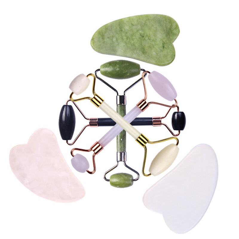 Quartz Face Massage Scraper Crystal Stone Jade Full Body Massager Face ...