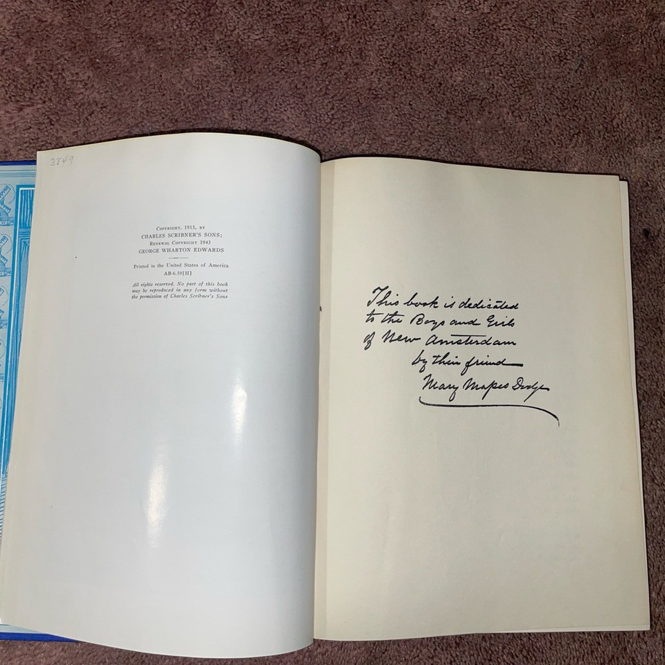 Hans Brinker or The Silver Skates Book Mary Makes Dodge 1915 edition ...