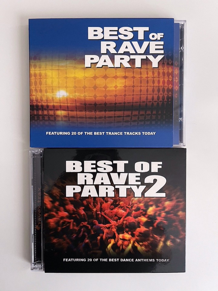 [4CD] BEST OF RAVE PARTY VOL. 1 & VOL. 2 (Compilations Released By HK ...