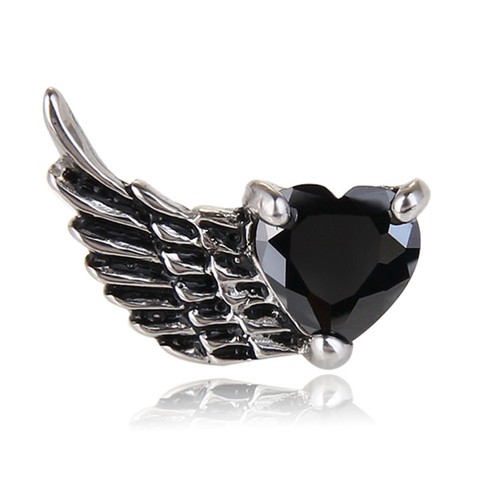 Boucles d'oreilles Angel Wing Crystal Stud Bijoux fins pour hommes et ...