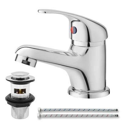 Modern Bathroom Sink Tap Single Lever Mono Wash Basin Vanity Mixer Taps ...