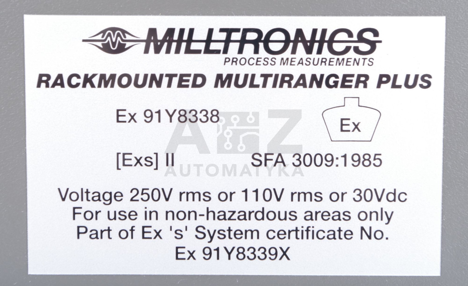 MILLTRONICS RACKMOUNTED MULTIRANGER PLUS EX 91Y8338 EX91Y8338 | eBay