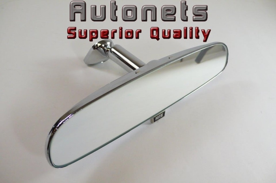 Chrome Rear View Interior Mirror Hot Street Rod Day/Night Switch Chevy ...