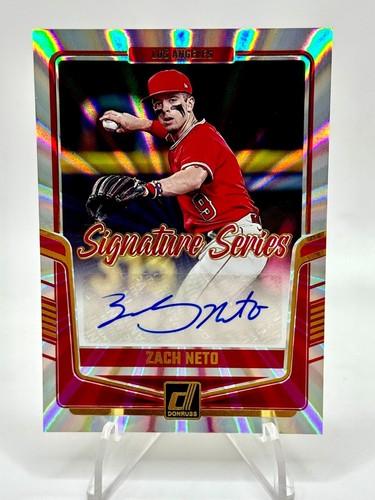 2024 Donruss #SS-ZN Zach Neto Signature Series Auto Los Angeles Angels ...
