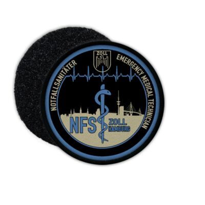 Patch Notfallsanitäter Zoll Hamburg Klett Uniform Abzeichen NFS Police ...