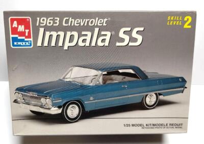 Plastic Model Rare Amt '63 Chevrolet Impala Ss 1/25 | eBay